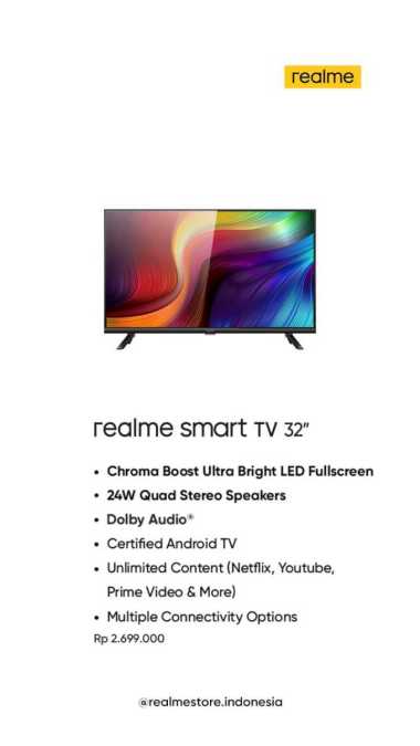 Jual Realme Led Tv 40 Original, Murah & Diskon Mei 2023 | Blibli