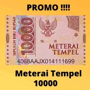 Promo Materai atau meterai tempel 6000 th 2010 2011 2012 2013 2014 2015 ...
