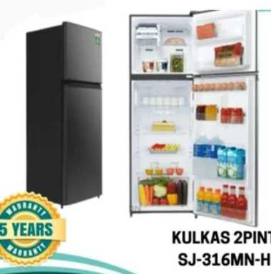 Jual Kulkas Sharp 2 Pintu Warna Hitam Original, Murah & Diskon Juni ...