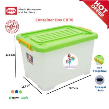 Jual Box Plastik Menyimpan Serbaguna (Container Box) Shinpo Hercules CB ...