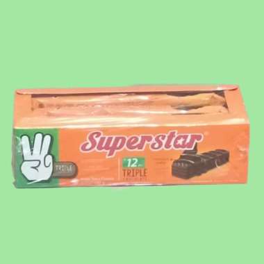 Jual Superstar Wafer Triple Chocolate 12 Pcs Box Termurah - Harga ...