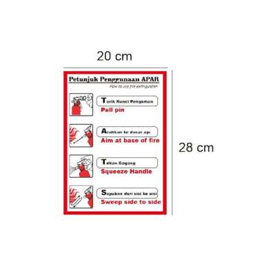 Jual Stiker Cara Penggunaan Apar Original Murah - Harga Diskon Mei 2023 ...