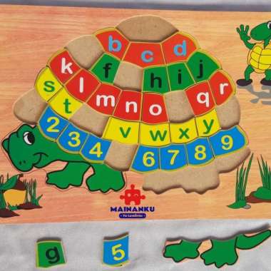 Harga Puzzle Huruf DAN Angka Bentuk Kura Kura Terbaru Okt 2024 |BigGo ...