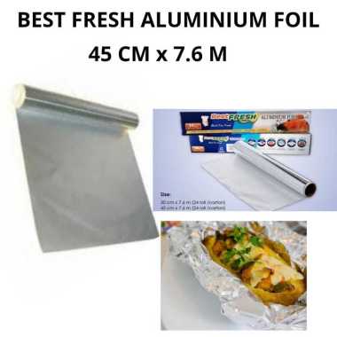 Promo Best Fresh Aluminium Foil Roll Food Grade Kertas Timah Ukuran 45 ...