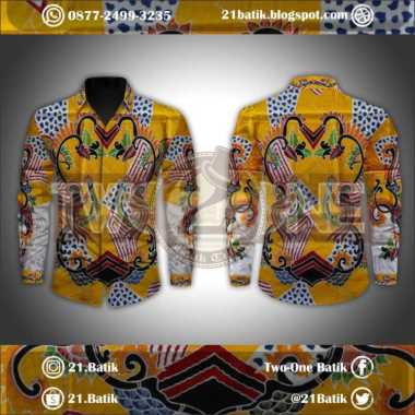Jual Baju Batik Warna Kuning Putih Model Terbaru - Harga Promo Agustus ...