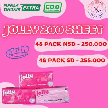 Jual Jolly 200 Sheet 1 Dus Termurah - Harga Grosir Terupdate Hari Ini ...