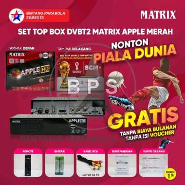 Jual Set Top Box STB TV Digital DVBT2 Matrix Apple HD Red DVB-T2 di Seller Pure It FBB Official ...