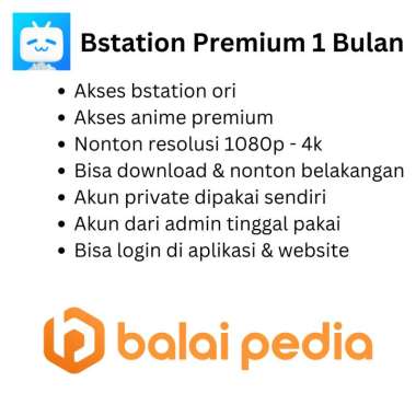 Jual Bstation Bilibili Premium 1 Bulan - Private Di Seller Balai Pedia ...