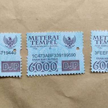 Jual Materai 6000 2014 Original Harga Termurah Juli 2023 | Blibli