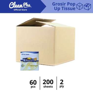 Jual Clean Plus Pop Up Tissue 200 Sheets Termurah - Harga Grosir ...