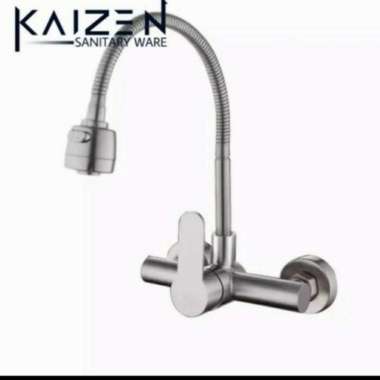 Promo kran sink / kran cuci piring Stainles hitam Diskon 3% di Seller ...