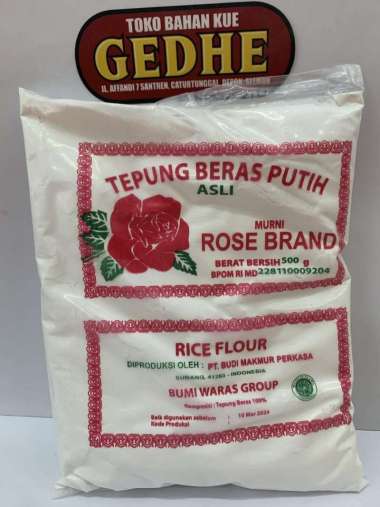 Jual Rose Brand Tepung Beras Putih 500 G Jogja Termurah - Harga Grosir ...
