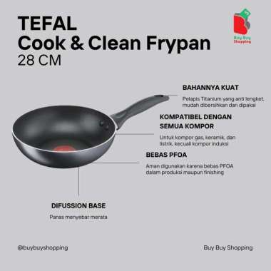 Jual Tefal Cook And Frypan 28 Cm Original Murah - Harga Diskon Desember 2022 | Blibli.com
