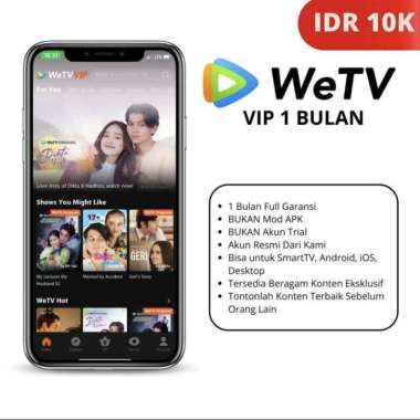 Jual Akun Wetv 1 Tahun Vip - Harga Termurah Dan Terbaru Di 2023 | Blibli