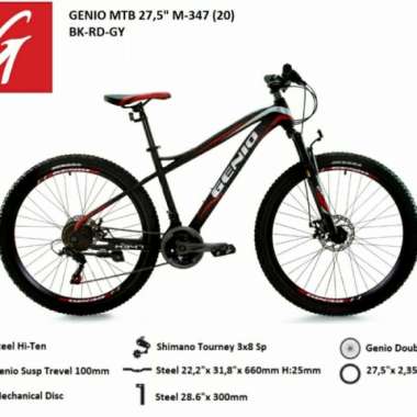 Jual Sepeda Genio Mtb 347 Original Terbaru - Harga Promo Murah April ...