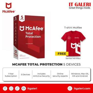 Jual Mcafee Total Protection 5 Devices Original Murah - Harga Diskon ...