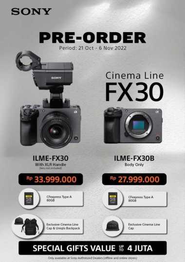 Jual Sony Fx30 Original Murah - Harga Diskon April 2024 | Blibli