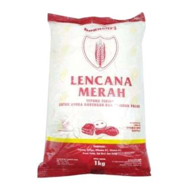 Jual Tepung Terigu Lencana Merah 1 Kg Perkarton Termurah - Harga Grosir ...
