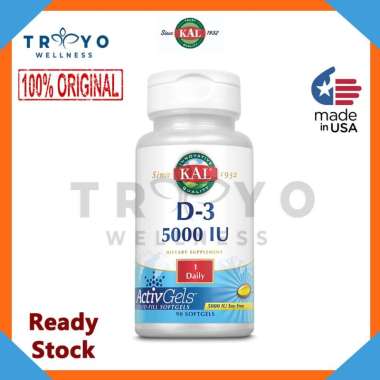Kal Vitamin D3 5000 Iu Lengkap Harga Terbaru Februari 2023 | Blibli