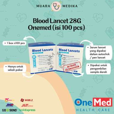 Onemed Blood Lancet 28 G Lengkap Harga Terbaru Januari 2023 | Blibli