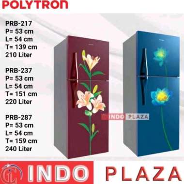Jual Kulkas 2 Pintu Polytron Bunga Original, Murah & Diskon Januari ...
