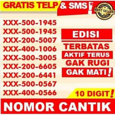 Jual Kartu Perdana Nomor Cantik Tri 10 Digit Spesifikasi Original, Murah & Diskon Harga Agustus ...