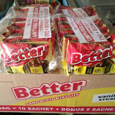 Jual Biskuit Better 1 Renceng Murah - Update Harga Grosir Hari Ini | Blibli