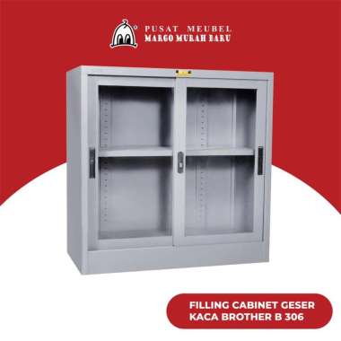Jual Lemari Besi Sliding Pintu Kaca Brother Original Murah - Harga Diskon Mei 2023 | Blibli.com