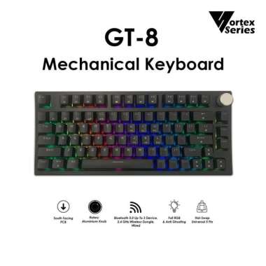 Jual Vortexseries Gt 8 Wireless Mechanical Keyboard Hotswappable ...