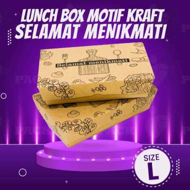 Jual Tray Paper lunch box size M IVORY - kotak makanan kertas ukuran M ...