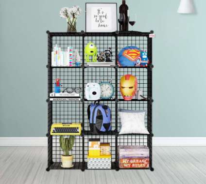 Promo rak besi Rak jaring besi lemari multifunctional rack rak pajangan ...