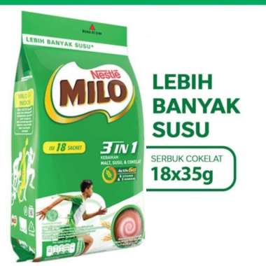 Milo Sachet 3 In1 35 Gr Gratis Ongkir 🏷️ Harga Murah Juni 2026