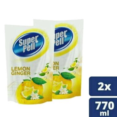 Jual Superpell Pembersih Lantai Lemon Ginger Refill 770 Ml Original ...