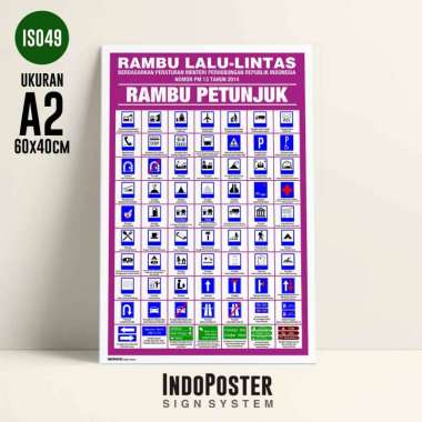 Jual Poster Rambu Rambu Lalu Lintas Original Murah - Harga Diskon April ...
