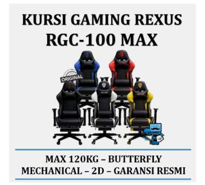 Jual Kursi Gaming Rexus Rgc100 Max Original Murah - Harga Diskon ...