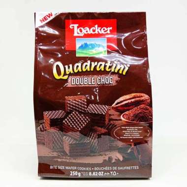 Jual Loacker Quadratini Double Chocolate 250 G Termurah - Harga Grosir ...