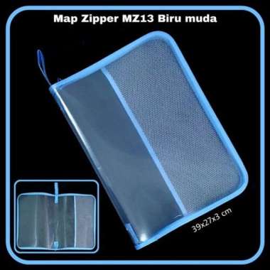 Jual Joyko ZF-2539-1 F4 Zipper File Map Plastik Resleting Jala - Biru ...