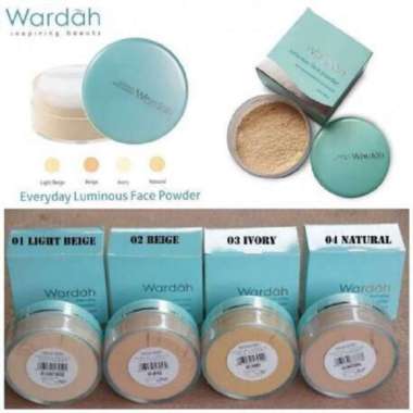 Wardah Everyday Luminous Face Powder 02 Beige Lengkap Harga Terbaru ...