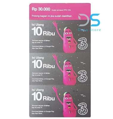 Jual Three Voucher Original Murah - Harga Diskon Maret 2023 | Blibli.com