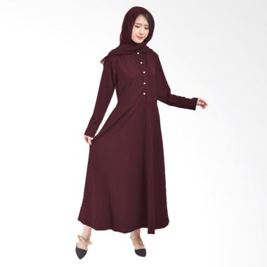 Gamis Terbaru Warna Maroon - Model Gamis Terbaru 2019