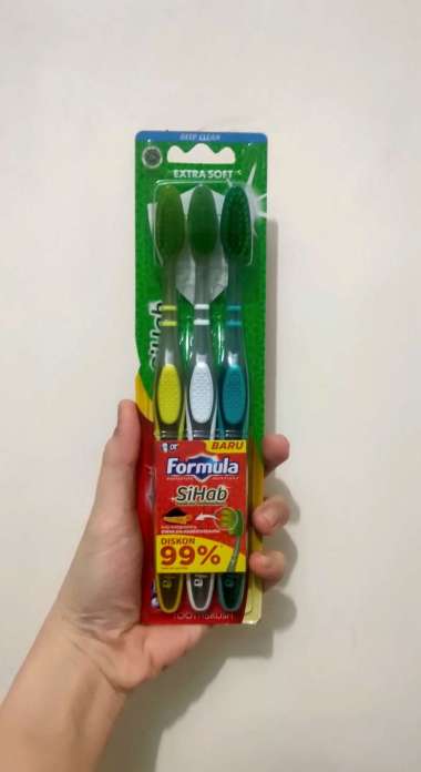 Sikat Gigi Formula Isi 3 Extra Clean Lengkap Harga Terbaru Desember ...