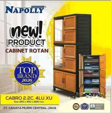Jual Lemari Pakaian Plastik Kaca Napoly Original Murah - Harga Diskon ...
