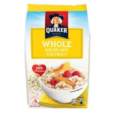 Jual Quaker 100 Wholegrain Whole Rolled Oats Termurah - Harga Grosir ...