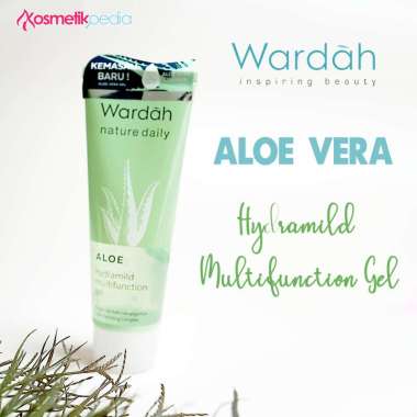 Wardah Nature Daily Aloe Hydramild Multifunction Gel Lengkap Harga ...