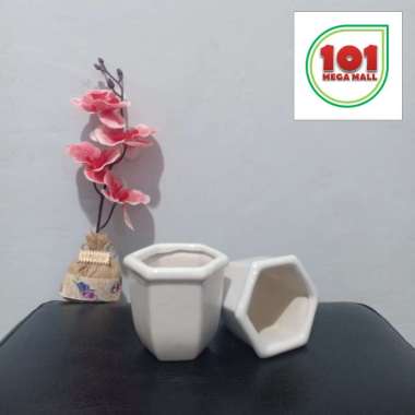 Jual Pot Bunga Keramik Putih Polos Original Murah - Harga Diskon April ...