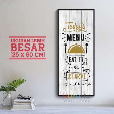 Jual Hiasan Dinding Menu Makanan Terlengkap - Harga Murah Juni 2022 ...