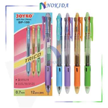Jual Pulpen Joyko 3 Warna Bp 199 Trico Original Murah - Harga Diskon ...