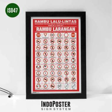 Jual Poster Rambu Rambu Lalu Lintas Original Murah - Harga Diskon April ...