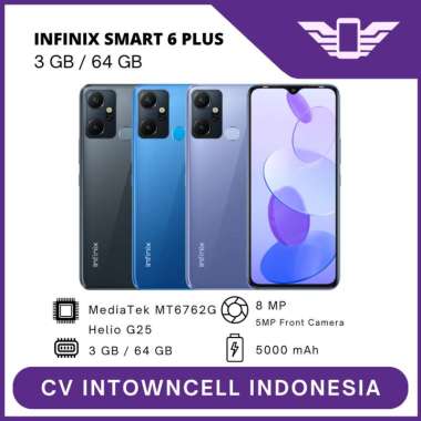 Jual Infinix Smart 6 Plus 3/64GB - PURPLE di Seller CV INTOWN CELL ...