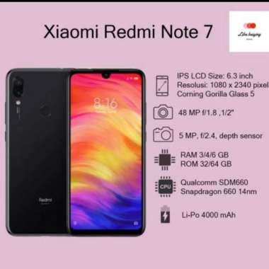 Jual Hp Redmi Note 7 Ram 4 64 Spesifikasi Original, Murah & Diskon ...